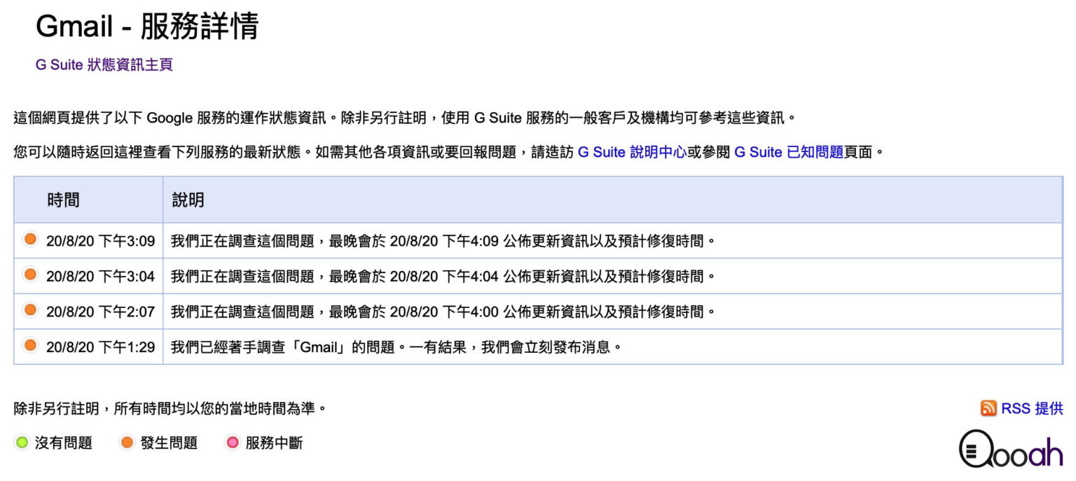 世界末日啦，Gmail 死了！Google 服務全球大範圍當機 - Qooah