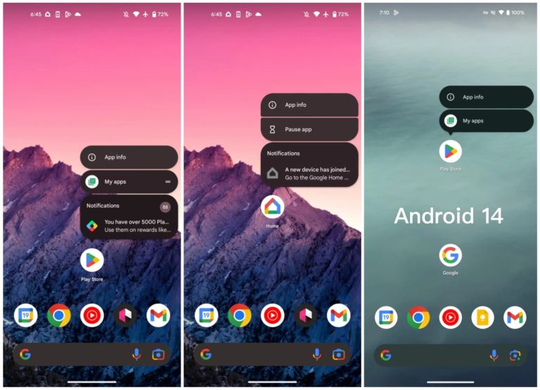 Android 14 取消 Shortcut 功能，長按 App 圖示只剩下預設快捷功能 - Qooah