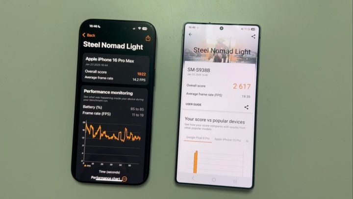 S25 Ultra GPU 性能遠超 iPhone 16 Pro Max，3DMark 跑分高36% - Qooah